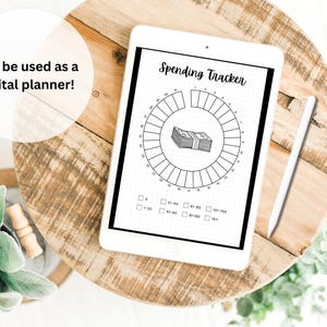 Spending Tracker - PRINTABLE Journal Page - Planner Page - Spending Log ...