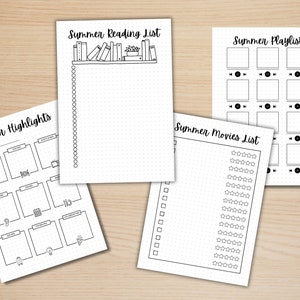 Summer Journal Bundle PRINTABLE Summer Planner 15 Journal Pages Summer ...