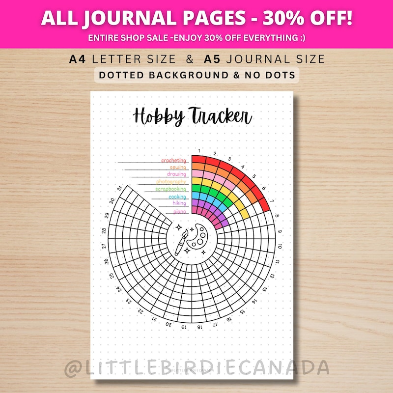 Hobby Tracker Journal - Etsy