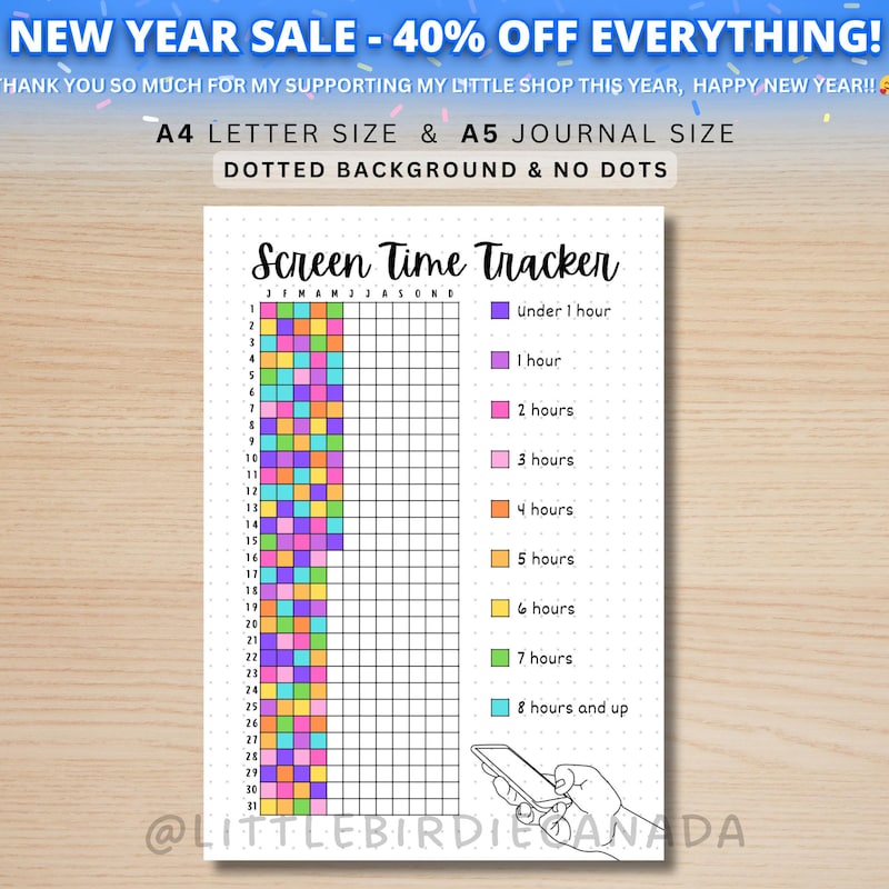 Planners Screen Time - Etsy