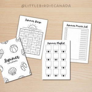Summer Journal Bundle - PRINTABLE Summer Planner - 17 Journal Pages ...