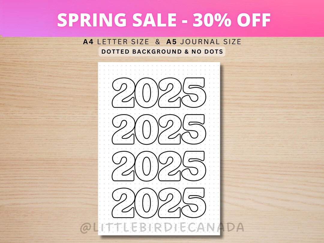 2025 Cover Page - 2025 Journal Page - PRINTABLE Title Page - 2025 Title ...
