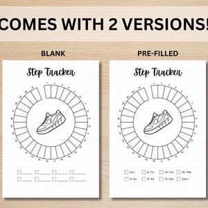 Step Tracker Monthly - PRINTABLE Journal Page - Planner Page - Fitness ...