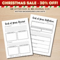 PRINTABLE PDF Year in Review, Summary of the Year, Reflections of the ...