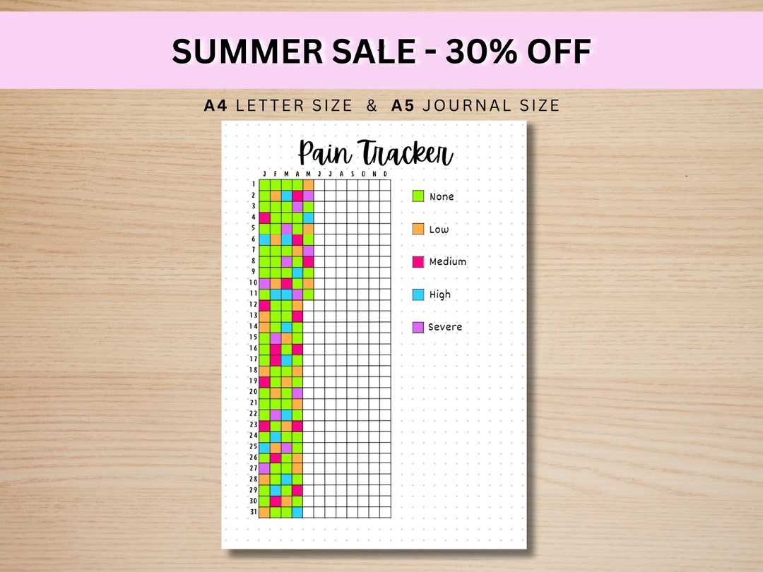 Pain Tracker PRINTABLE Journal Page Health Tracker Pain Journal Pain ...