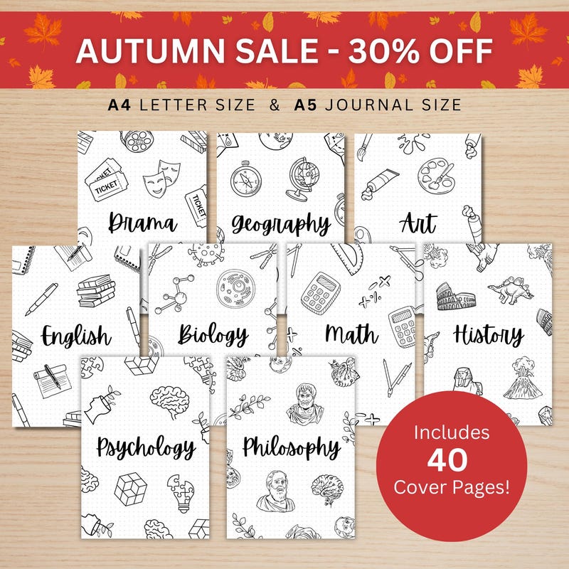 Binder Cover Sheet - Etsy