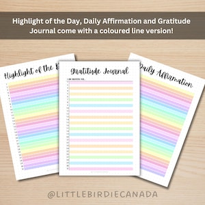 Monthly Trackers Bundle - PRINTABLE Journal Pages - Digital Planner ...