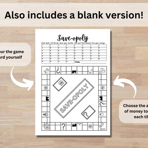 Saveopoly Savings Challenge PRINTABLE Journal Page Printable Savings ...