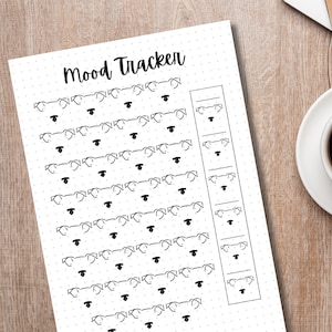 Dog Mood Tracker PRINTABLE Journal Page Planner Page Feelings Tracker ...