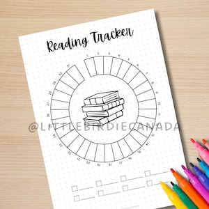Reading Tracker - PRINTABLE Journal Page - Reading Challenge - Reading ...