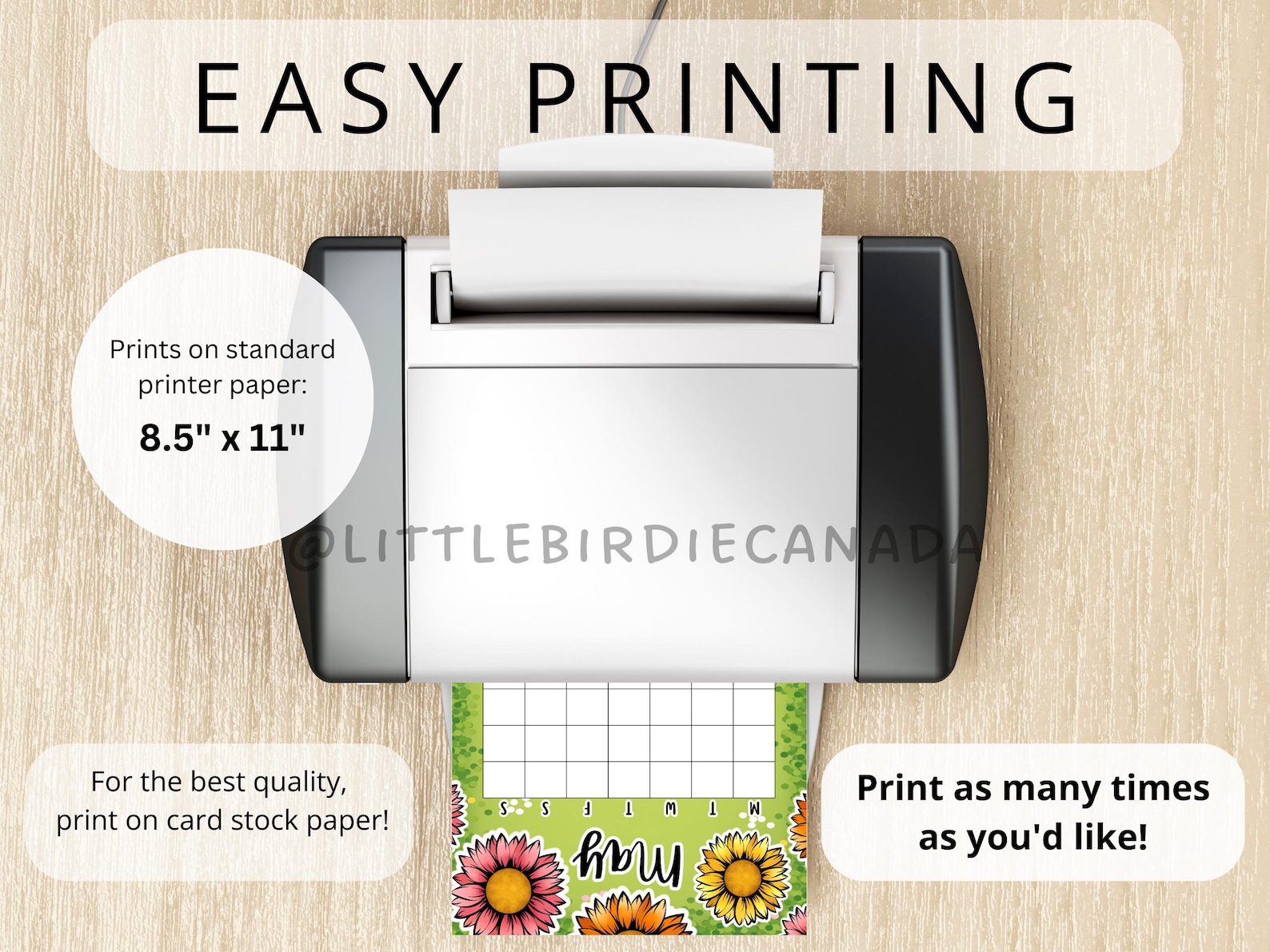 May Journal Bundle - Flowers - PRINTABLE Journal Pages - PRE-COLOURED ...