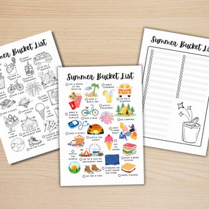 Summer Journal Bundle PRINTABLE Summer Planner 15 Journal Pages Summer ...