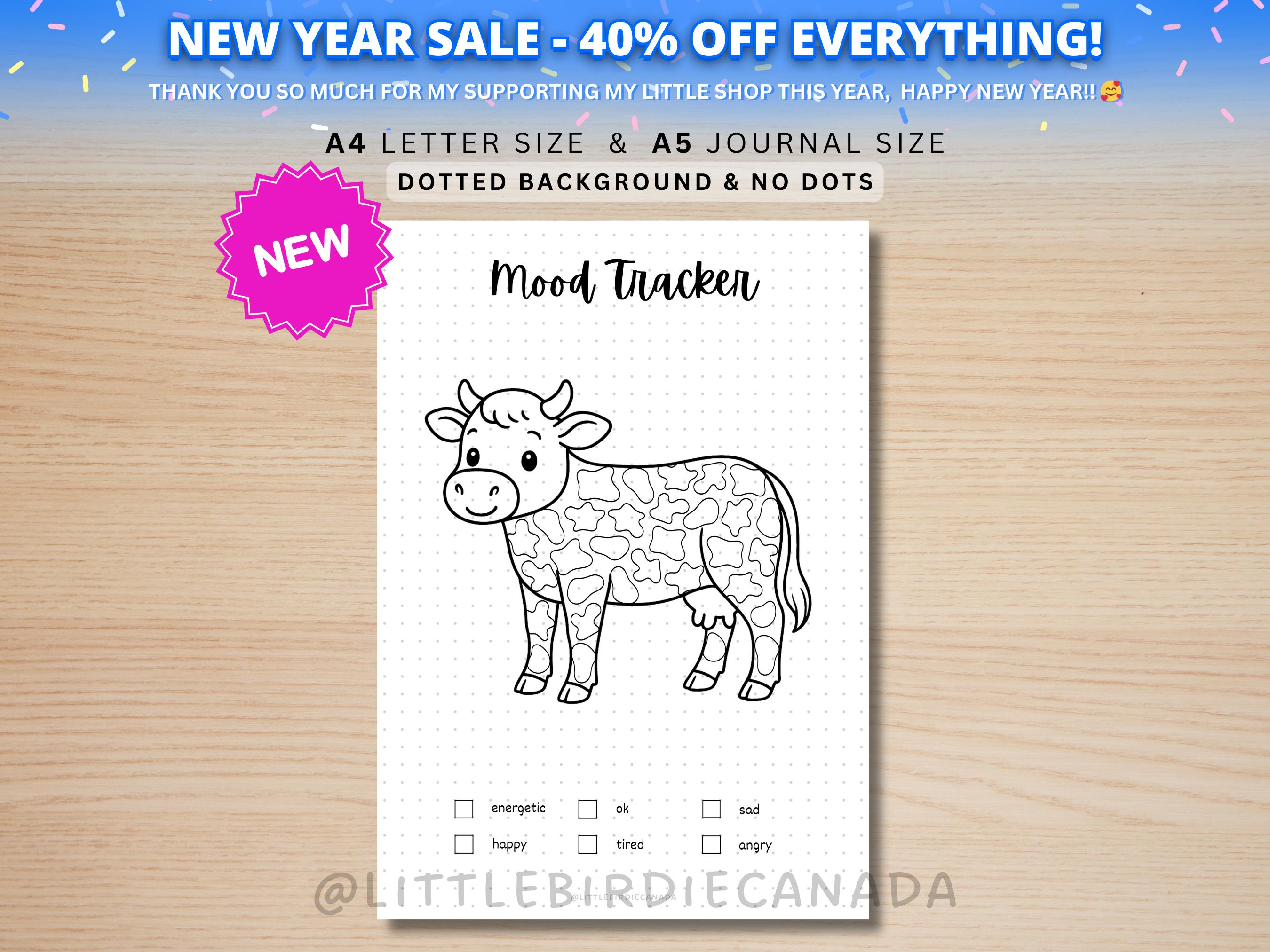 Cow Mood Tracker - PRINTABLE Journal Page - Farm Theme - Digital ...