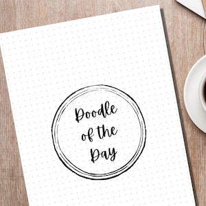 Doodle of the Day Journal Page A5 Journal Page PRINTABLE Planner ...