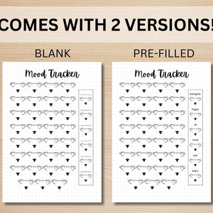 Dog Mood Tracker PRINTABLE Journal Page Planner Page Feelings Tracker ...