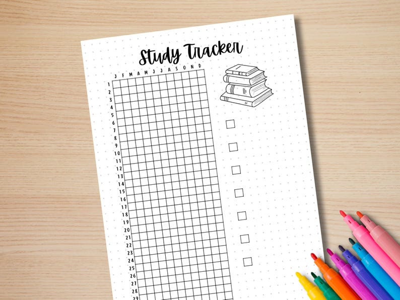 Study Tracker - PRINTABLE Journal Page - Student Journal - Student ...