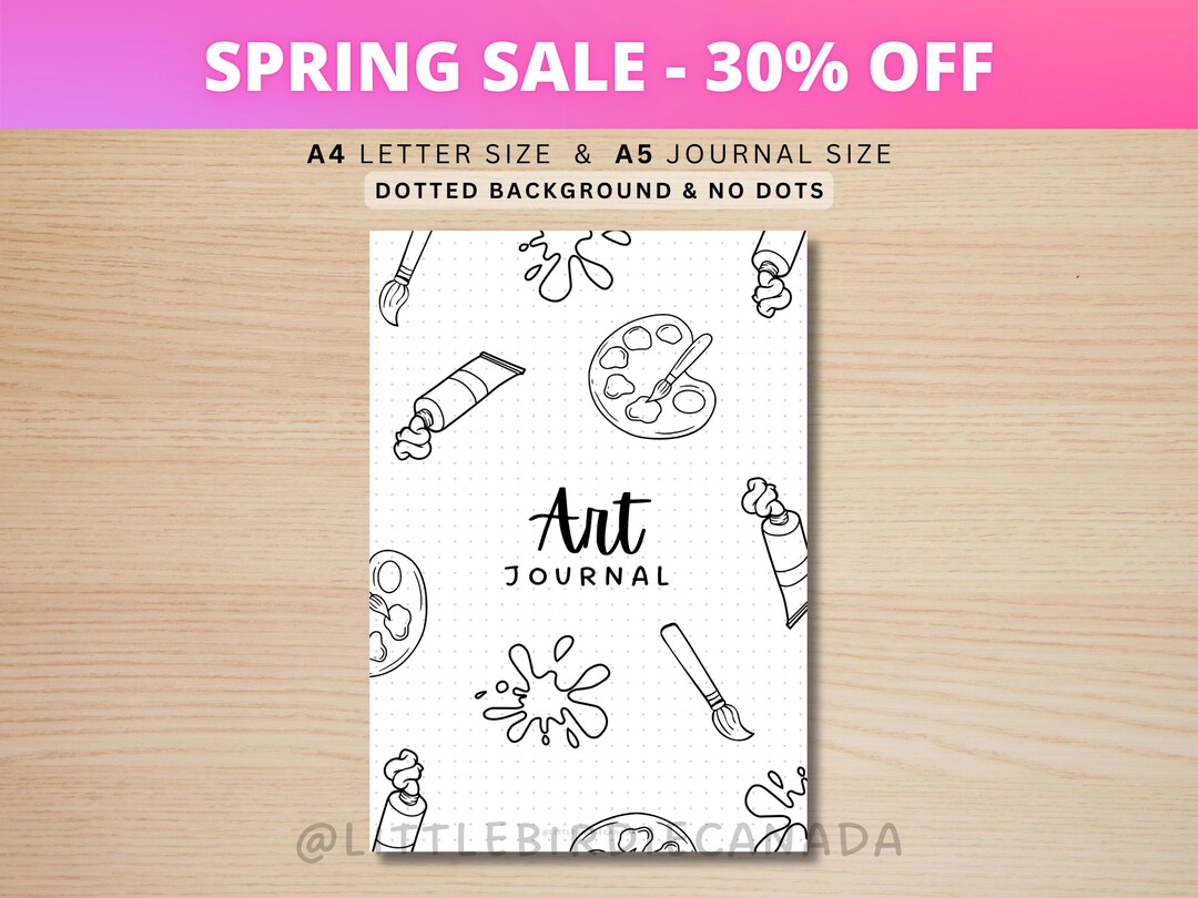 Art Journal Title Page - PRINTABLE Journal Page - Art Journal Cover ...