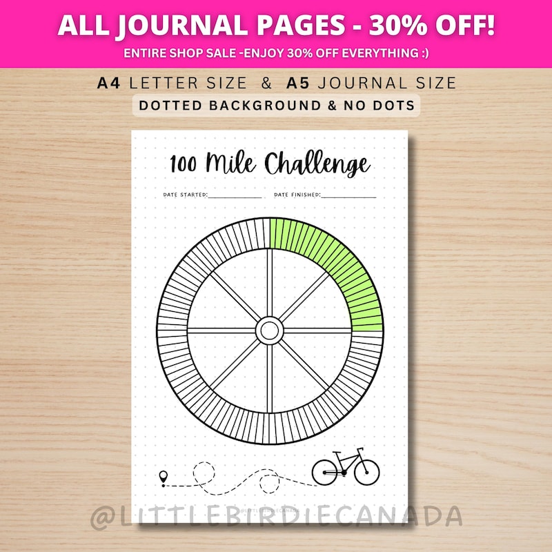 Mile Tracker Coloring - Etsy