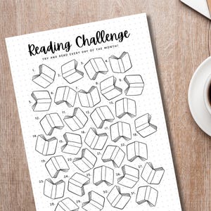 Reading Challenge - PRINTABLE Journal Page - Reading Tracker - Reading ...