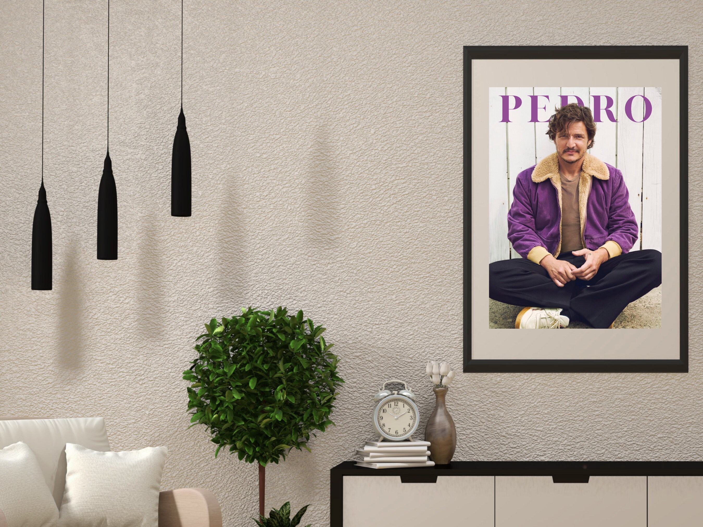 Pedro Pascal Wall Art Pedro Pascal Digital Art The Last Of Us Poster