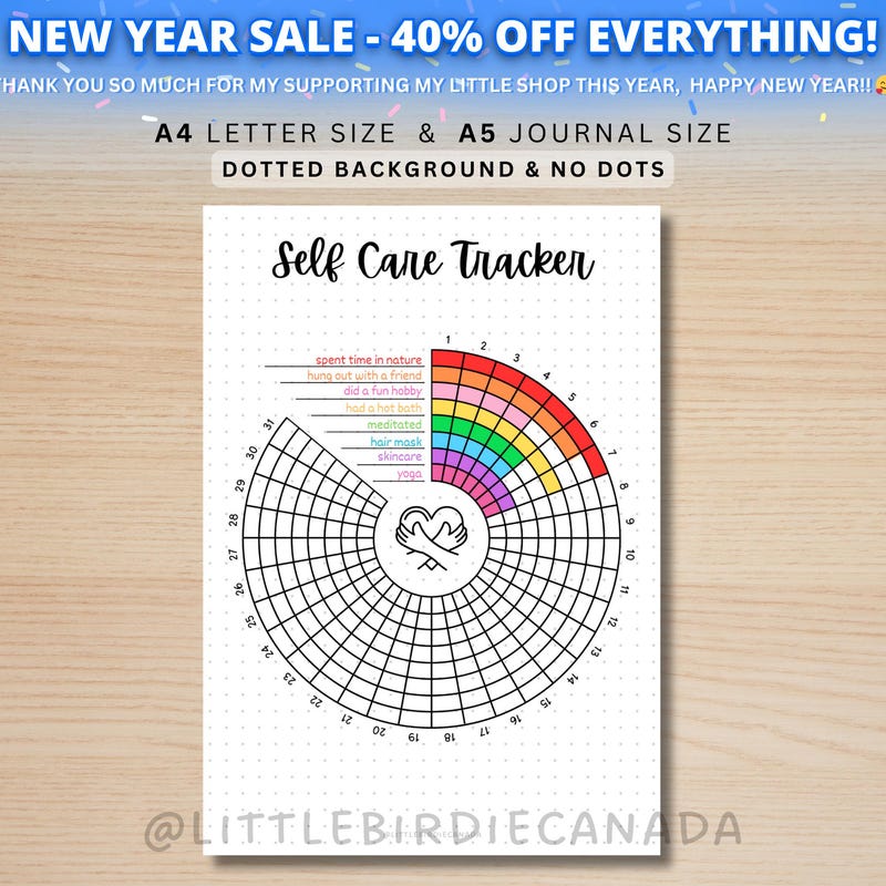 Self Care Template Pages - Etsy