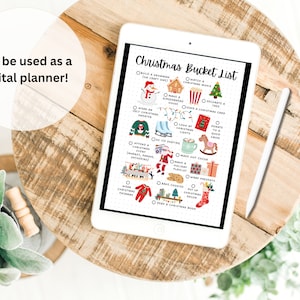 Christmas Bucket List - Christmas Journal Page - PRINTABLE Journal Page ...