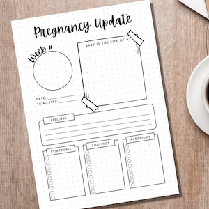 Pregnancy Trackers Bundle - PRINTABLE Journal Pages - Digital Planner ...