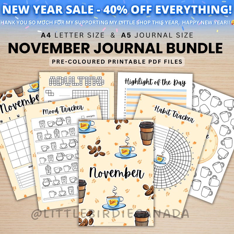 Pre Printed Journals - Etsy