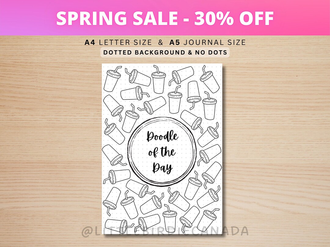 Soda Pop Doodle of the Day - PRINTABLE Journal Page - Planner Page ...