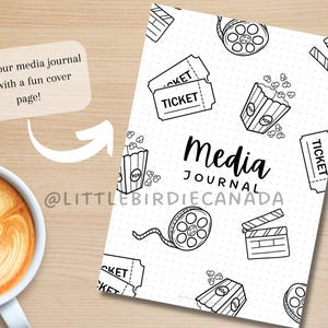 Media Journal Title Page - PRINTABLE Journal Page - Media Journal Cover ...