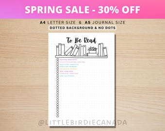 Books to Read Reading Tracker Printable Journal Page Planner Book ...