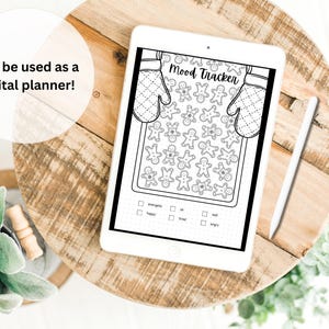 Gingerbread Mood Tracker - PRINTABLE Journal Page - Planner Page ...