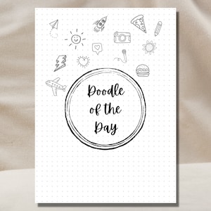 Doodle of the Day Journal Page A5 Journal Page PRINTABLE Planner ...