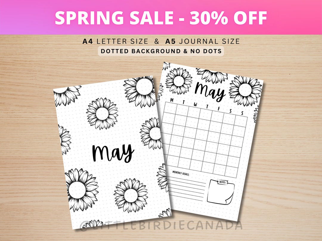 May Title Page May Calendar PRINTABLE Calendar Printable Title Page ...