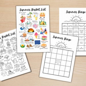 Summer Journal Bundle PRINTABLE Summer Planner 17 Journal Pages Summer ...