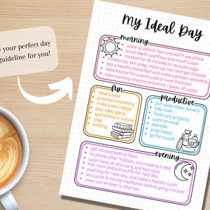 Routine Tracker - PRINTABLE Journal Page - Planner Page Template ...