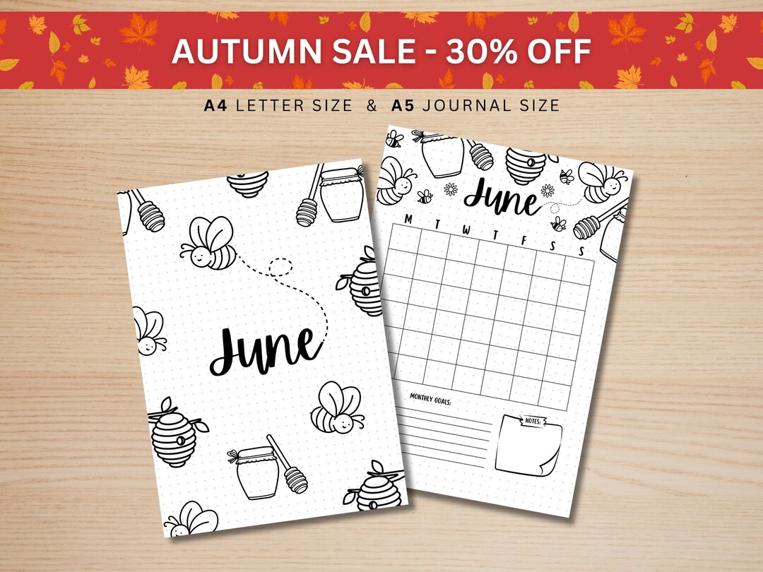 June Title Page June Calendar PRINTABLE Calendar Printable Title Page ...