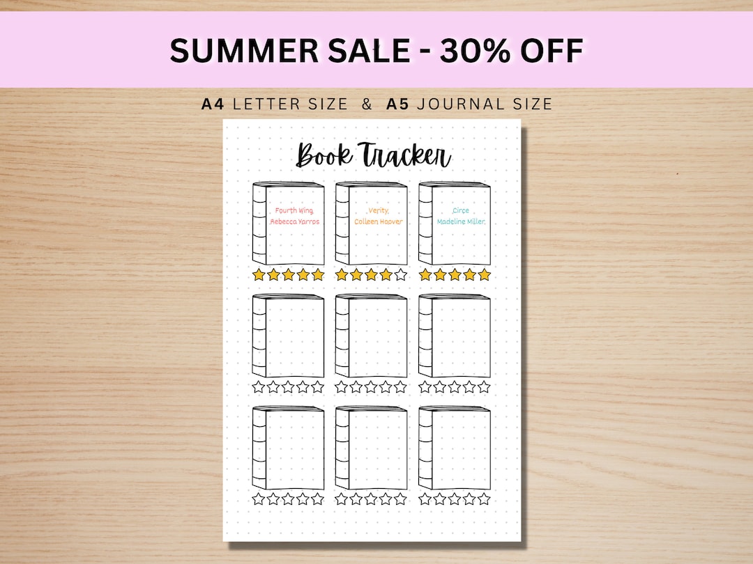 Book Tracker PRINTABLE Journal Page Book Journal Reading Log Reading ...