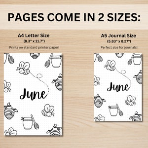 June Title Page - June Calendar - PRINTABLE Calendar - Printable Title ...