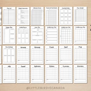 Teacher Planner Bundle - PRINTABLE Teacher Journal Pages - Teacher ...