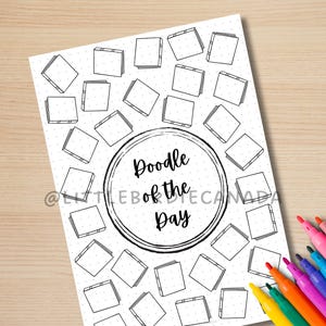 Book Doodle of the Day - PRINTABLE Journal Page - Planner Page ...