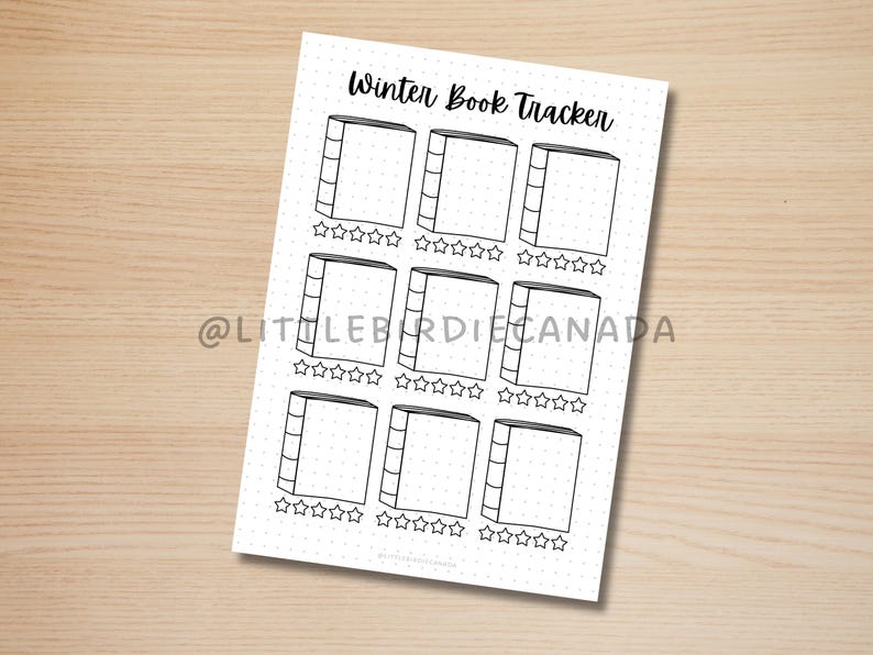 Winter to Be Read - TBR List - PRINTABLE Journal Page - Book Tracker ...