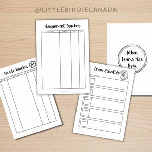 Student Planner Bundle - PRINTABLE Student Journal Pages - Digital ...