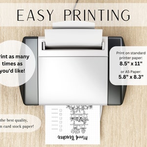 Plant Mood Tracker - PRINTABLE Journal Page - Planner Page - Feeling ...