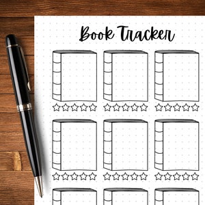 Book Tracker - PRINTABLE Journal Page - Book Journal - Reading Log ...