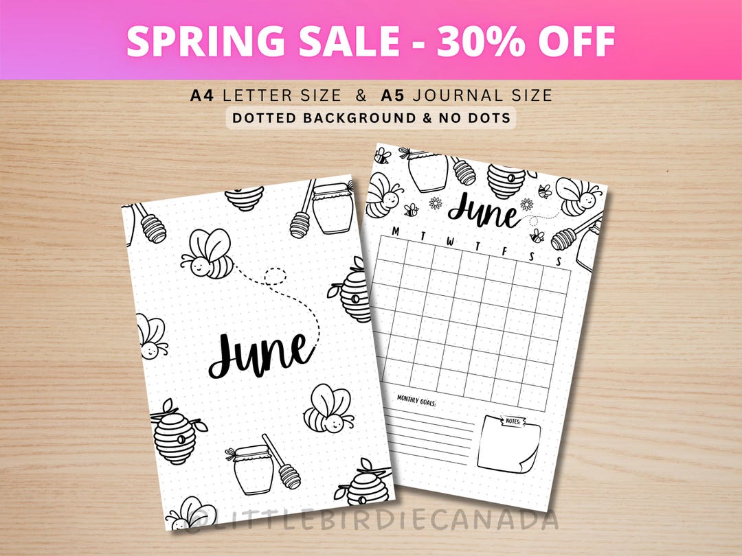 June Title Page - June Calendar - PRINTABLE Calendar - Printable Title ...
