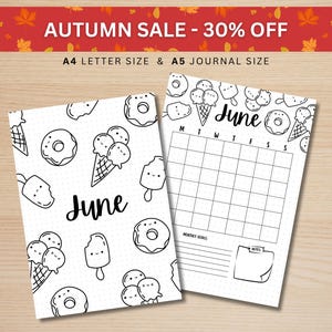 June Title Page June Calendar PRINTABLE Calendar Printable Title Page ...