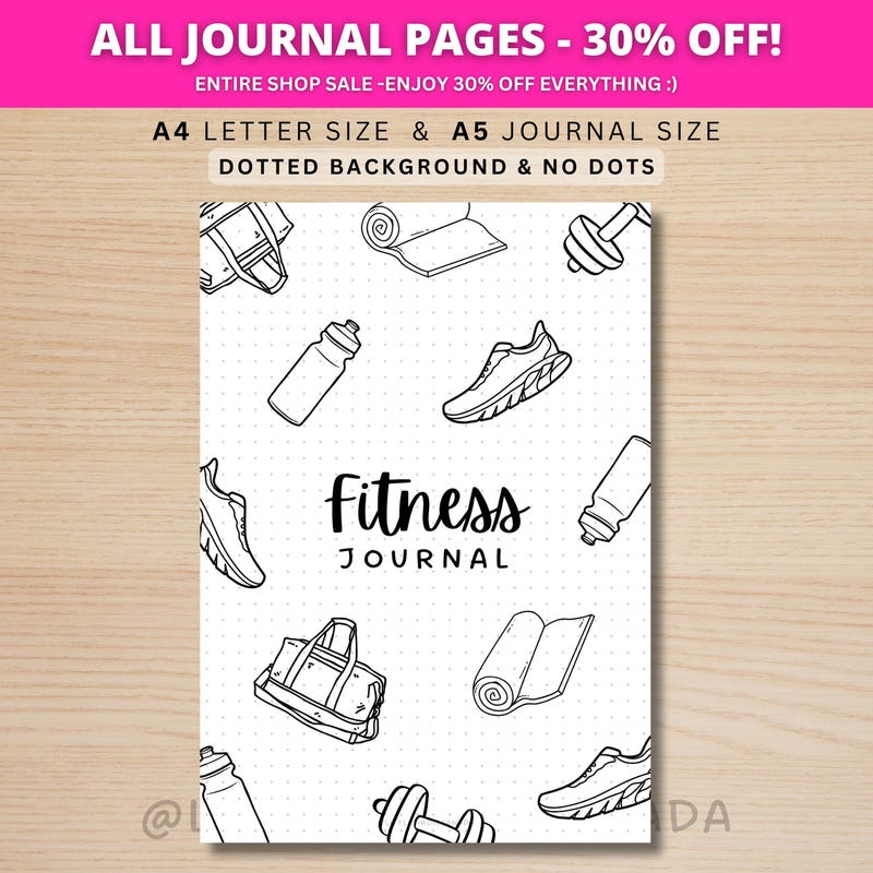 Workout Journal Cover - Etsy