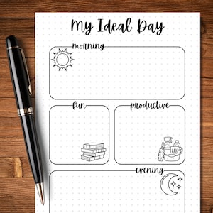 Routine Tracker - PRINTABLE Journal Page - Planner Page Template ...