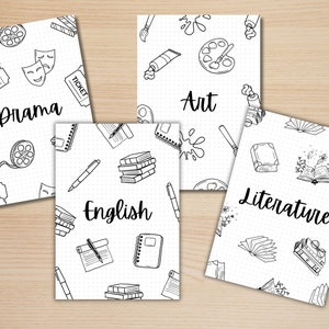 Subject Cover Pages - PRINTABLE Cover Page - Subject Binder Cover Page ...